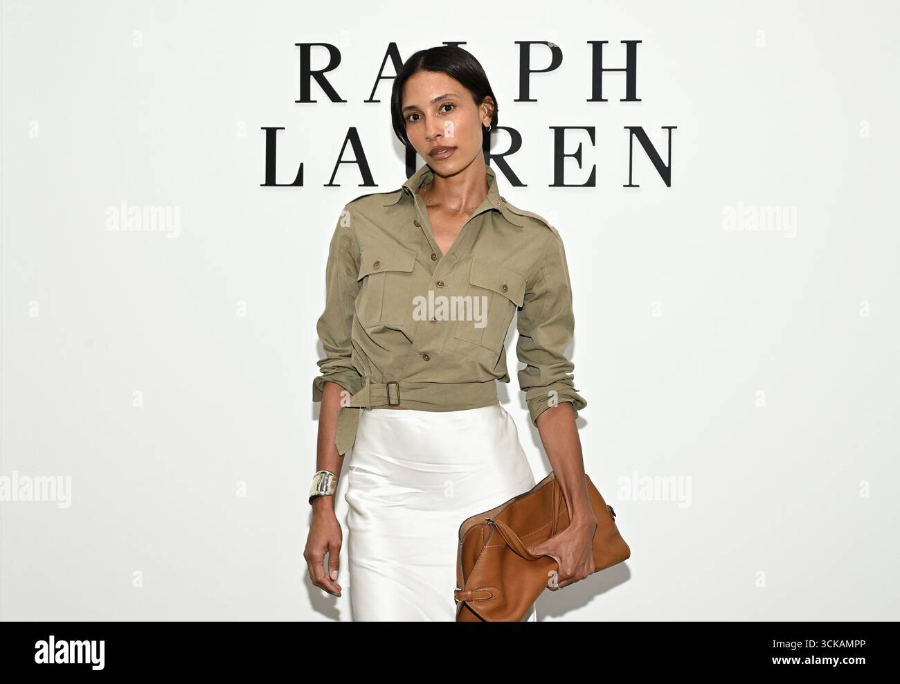Tylynn Nguyen attends the Ralph Lauren Spring 2026 fashion show as part ...