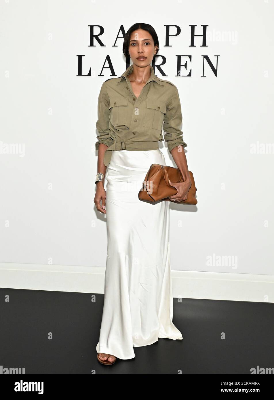 Tylynn Nguyen attends the Ralph Lauren Spring 2026 fashion show as part ...