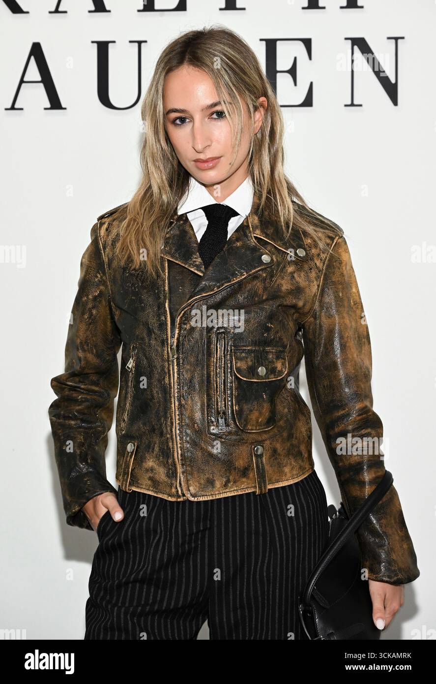 Isabelle Allain attends the Ralph Lauren Spring 2026 fashion show as ...