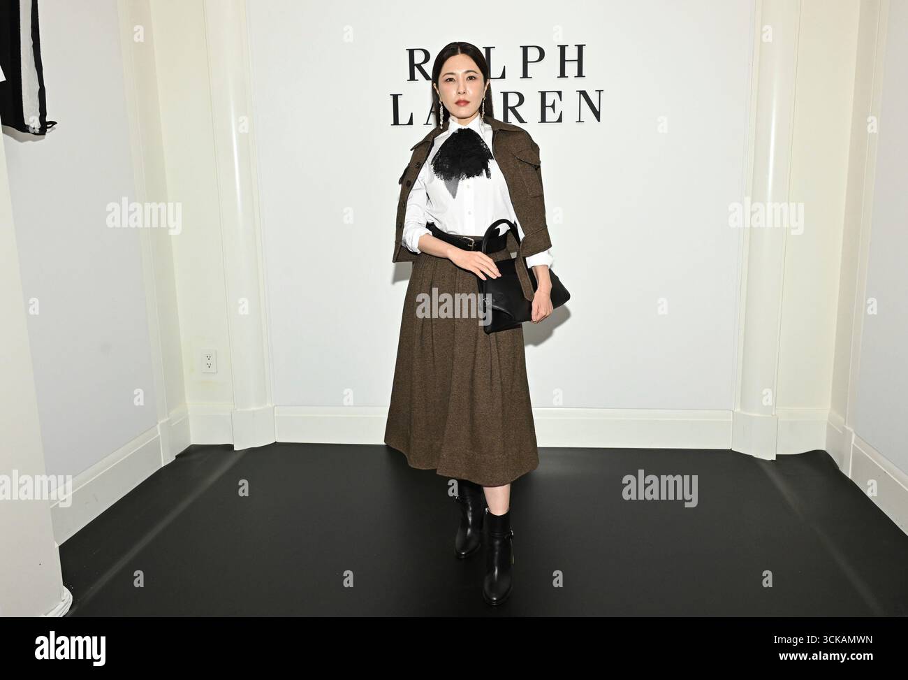 Li Zeng attends the Ralph Lauren Spring 2026 fashion show as part of ...