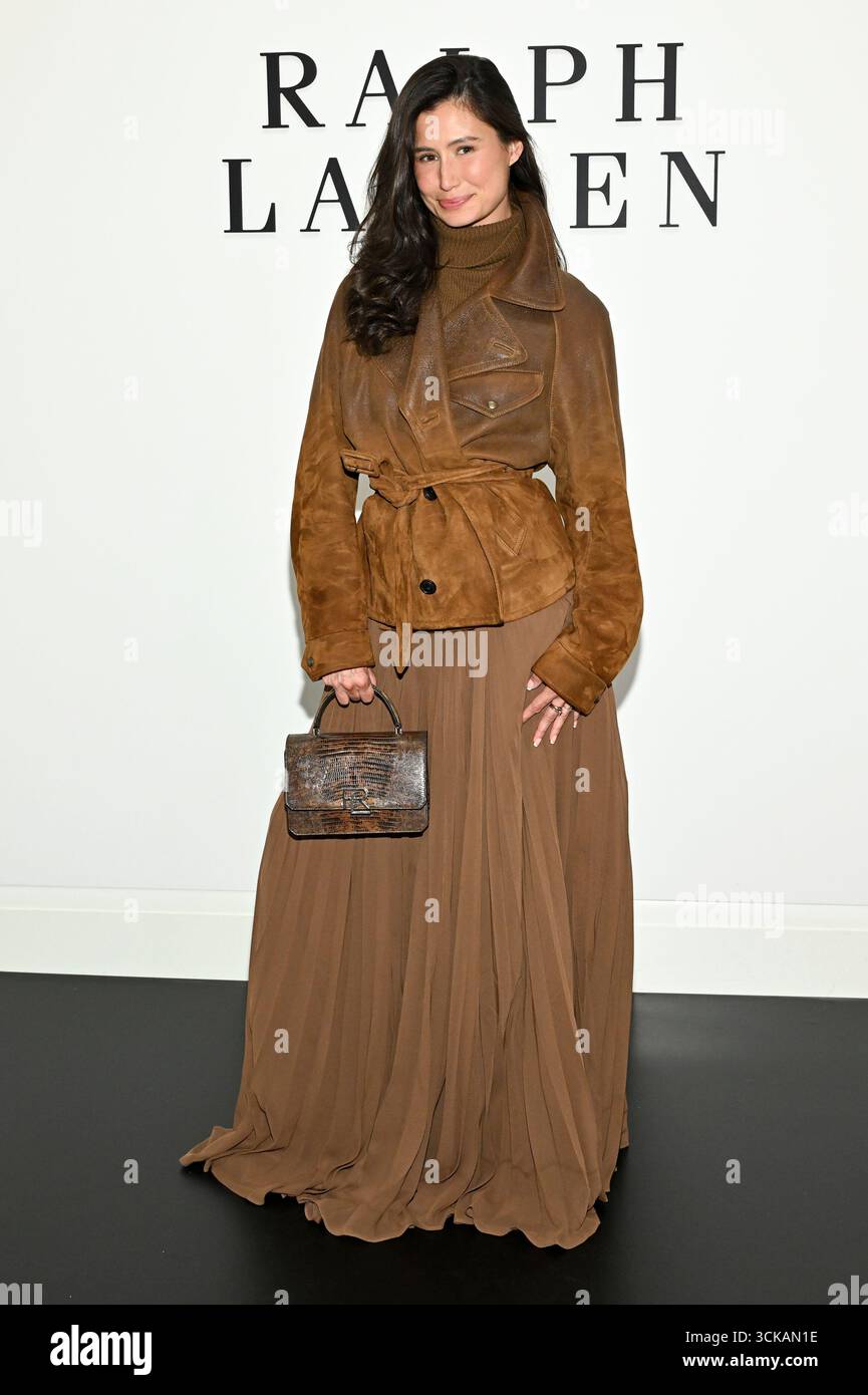 Delaney Rowe attends the Ralph Lauren Spring 2026 fashion show as part ...