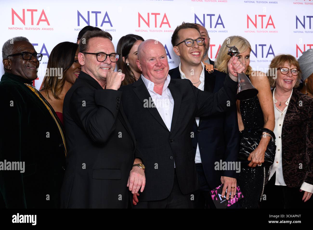 The eastenders cast win best serial drama hi-res stock photography and ...
