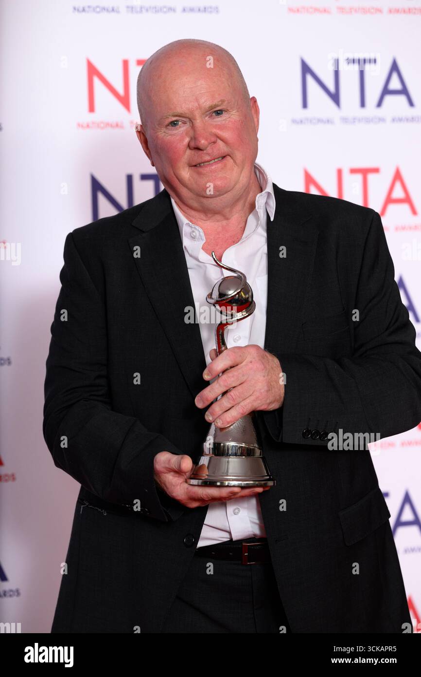 London, UK. September 10th, 2025. Steve McFadden in the Winners Room at ...