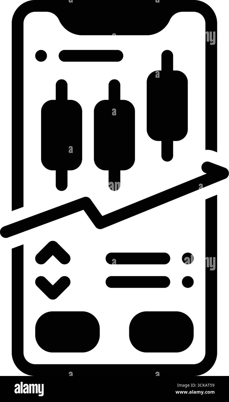 Stock market graph candle Black and White Stock Photos & Images - Alamy