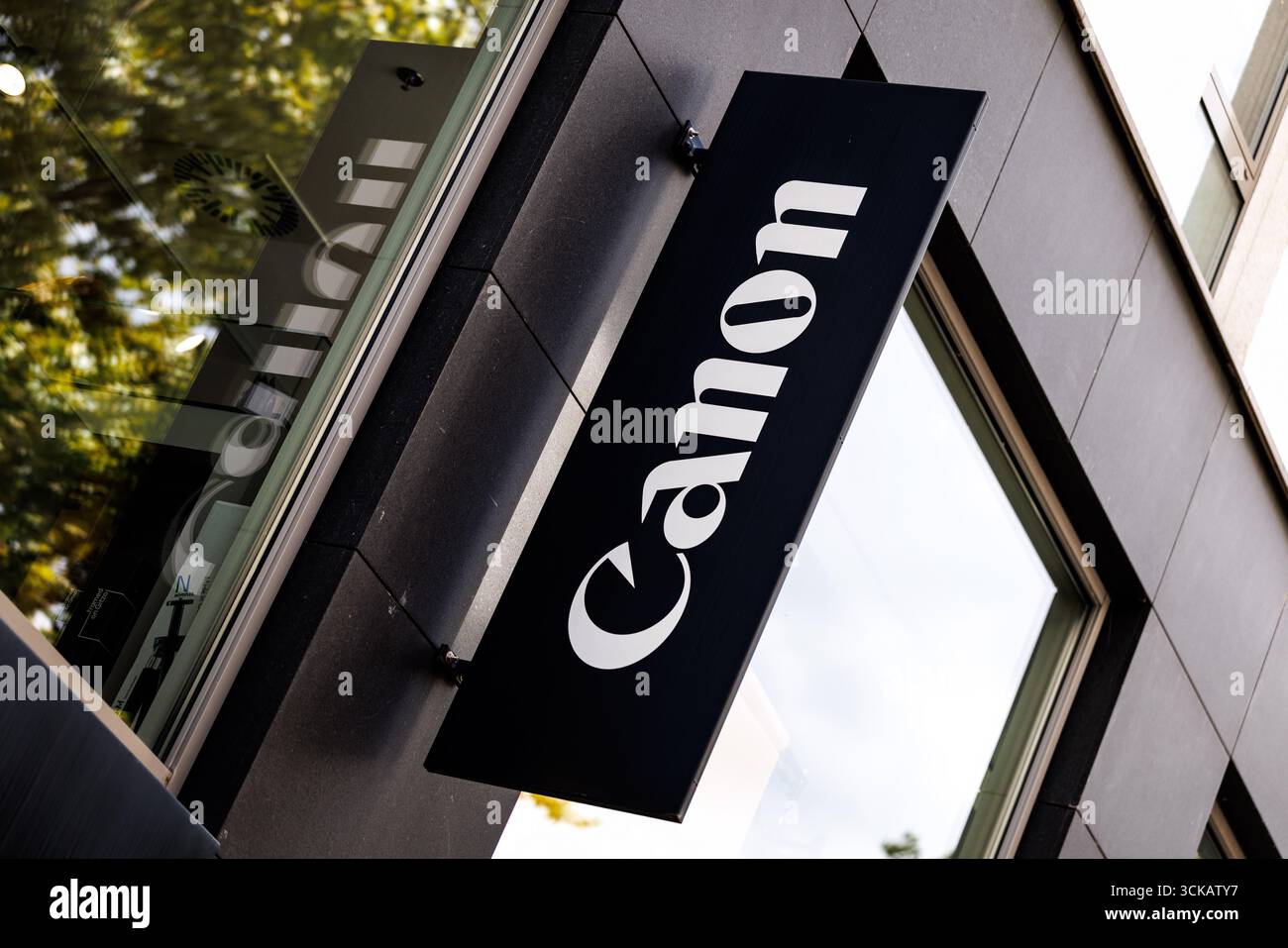 04 September 2025, Baden-Württemberg, Stuttgart: The lettering and ...