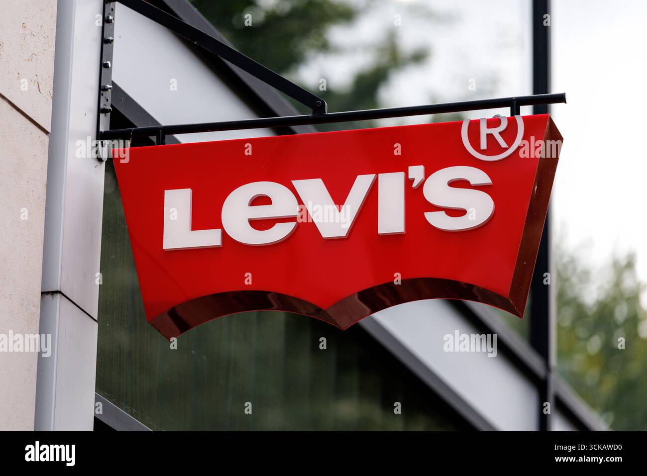 04 September 2025, Baden-Württemberg, Stuttgart: The lettering and ...