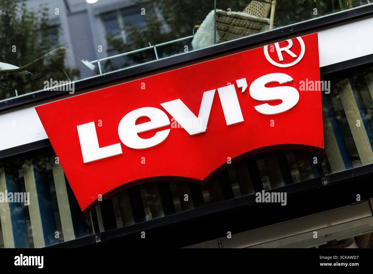 04 September 2025, Baden-Württemberg, Stuttgart: The lettering and ...