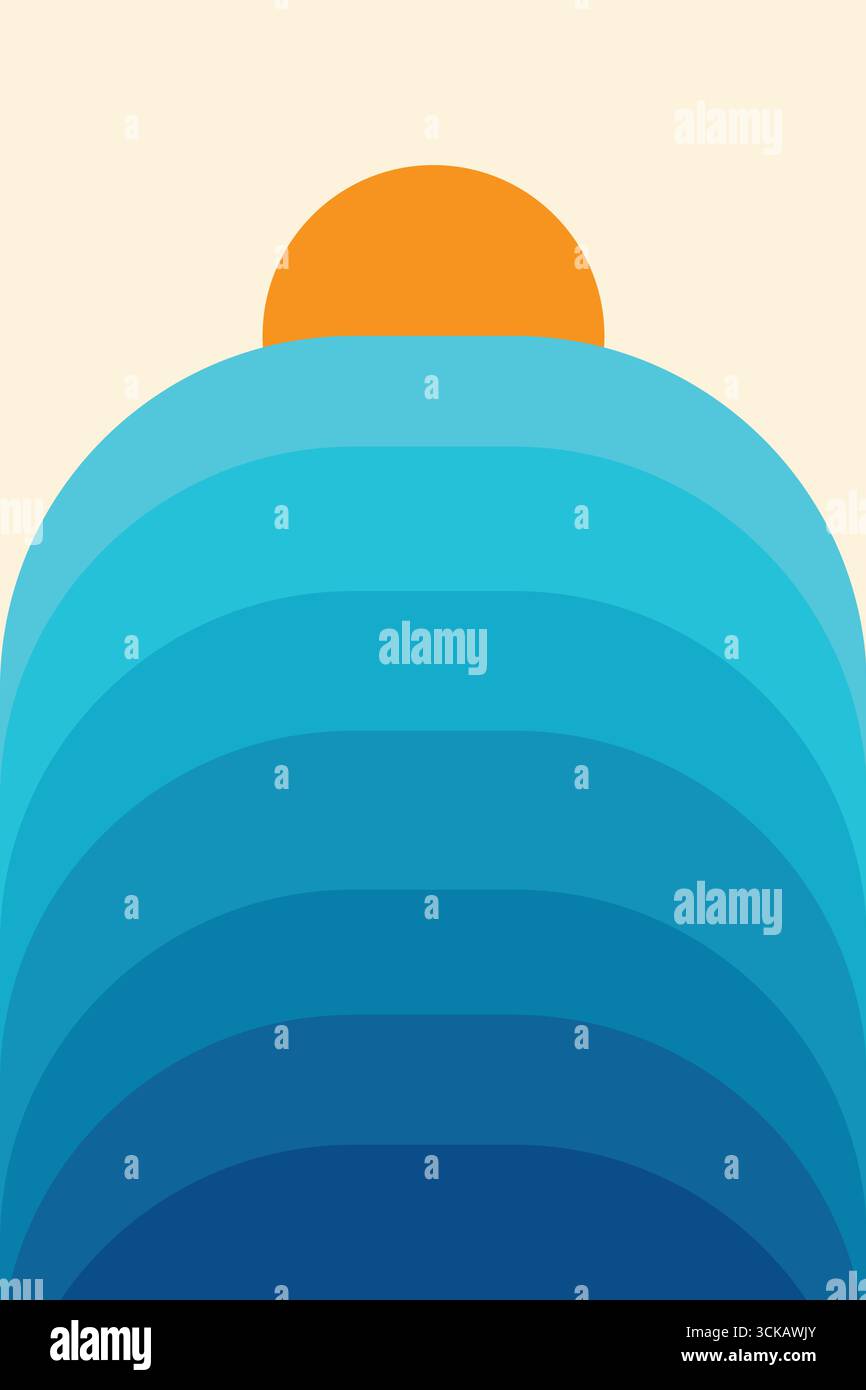 Minimalist winter scenery Stock Vector Images - Alamy