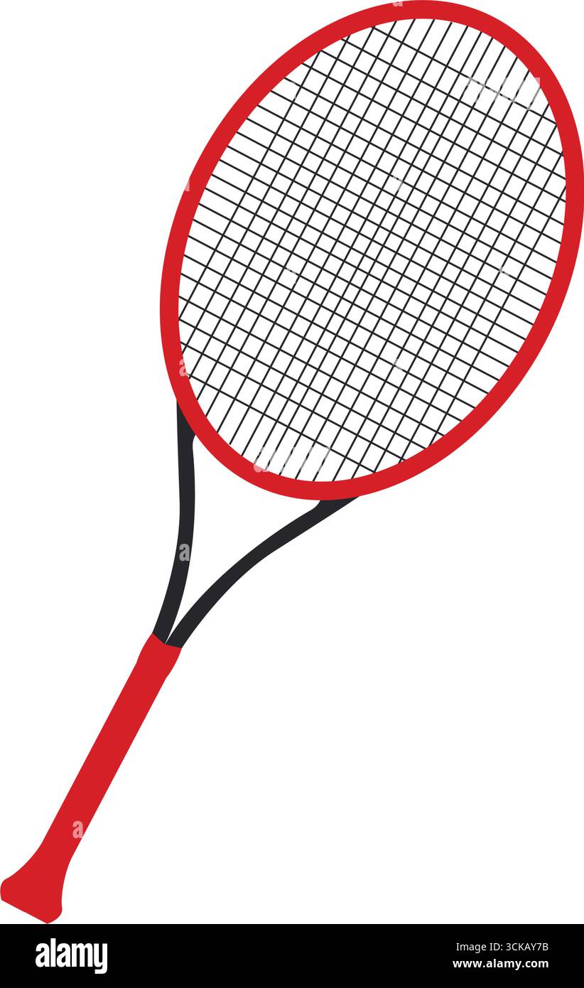 Person hitting ball racket Stock Vector Images - Alamy