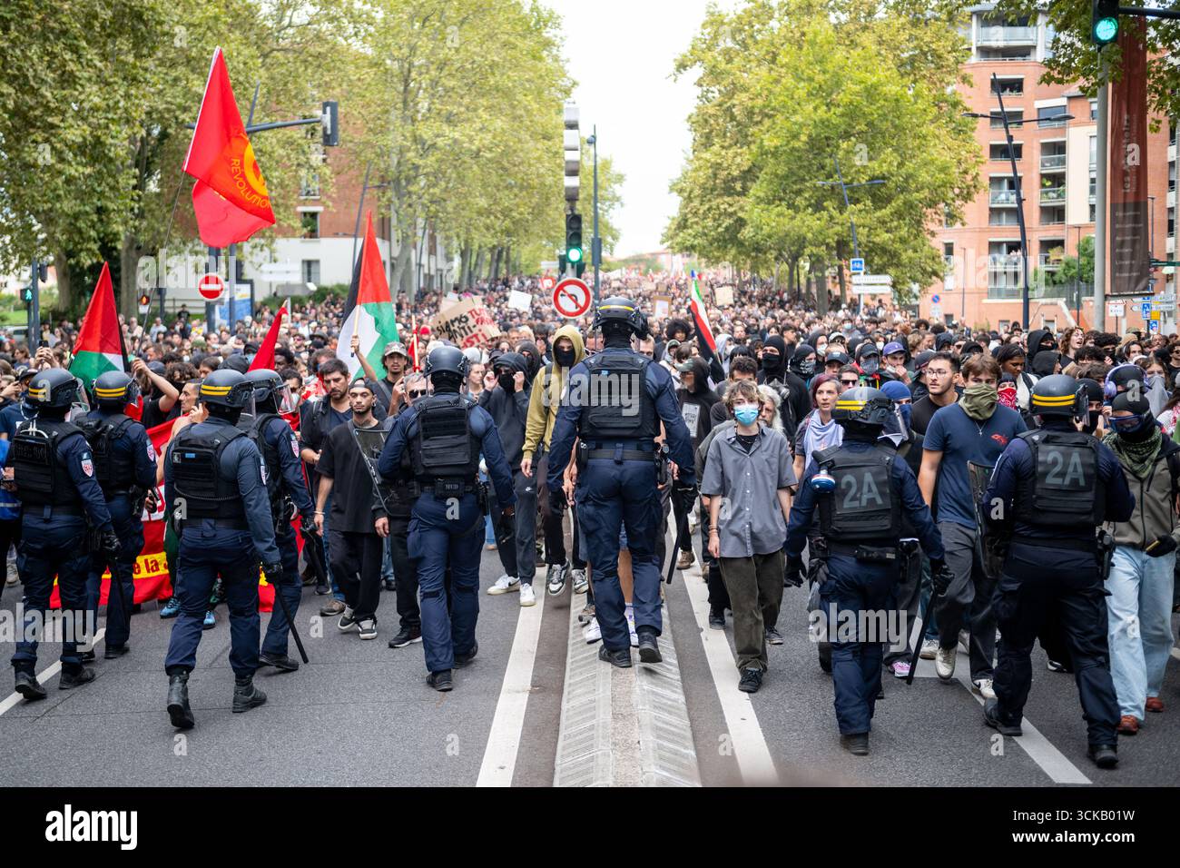 Bloquons Tout (Block Everything) protest against French Government and ...