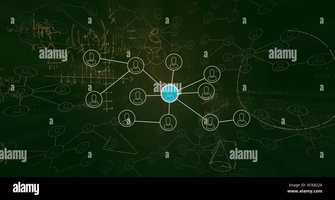 Displaying network white nodes hi-res stock photography and images - Alamy