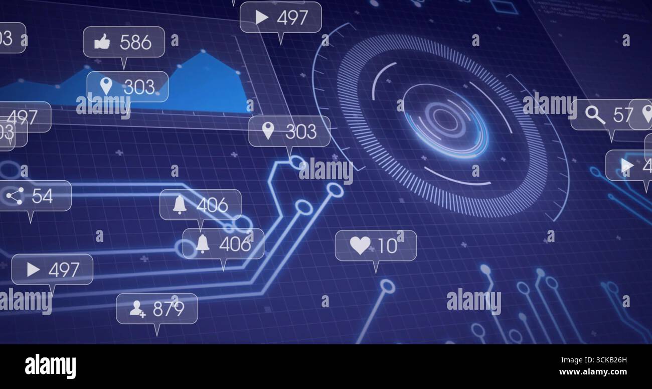 Showing concentric data visualization hi-res stock photography and ...