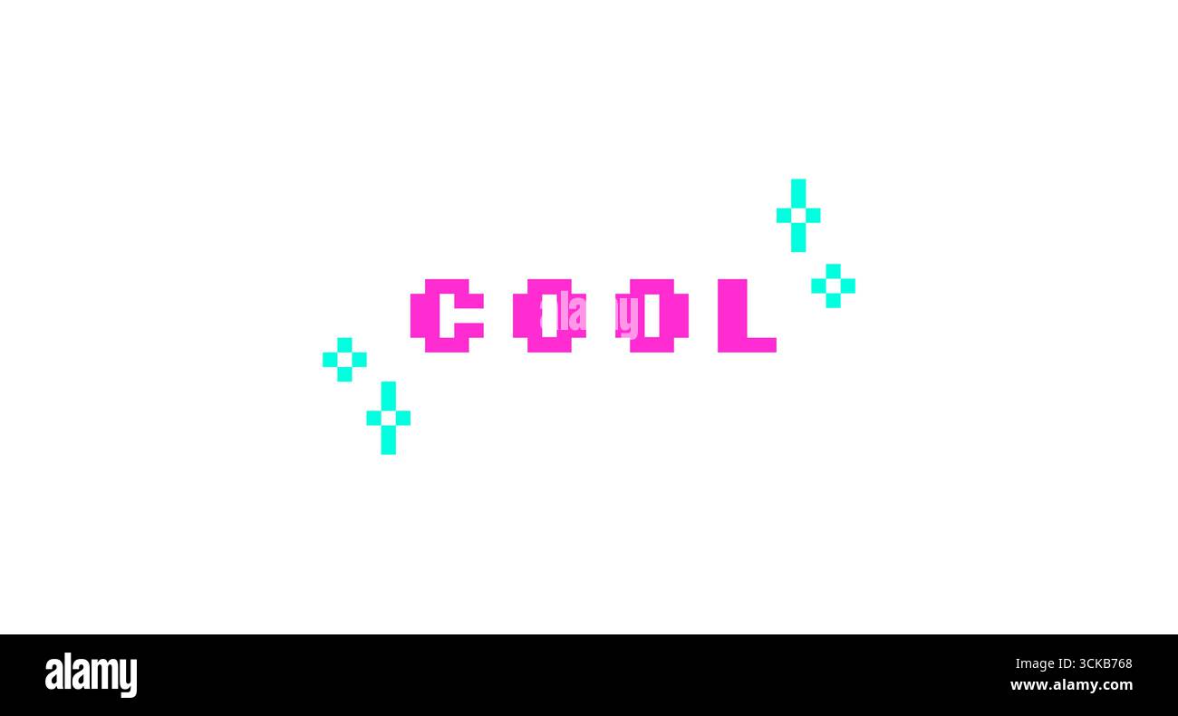 Cool pink pixel art social media slang word Stock Vector Image & Art ...
