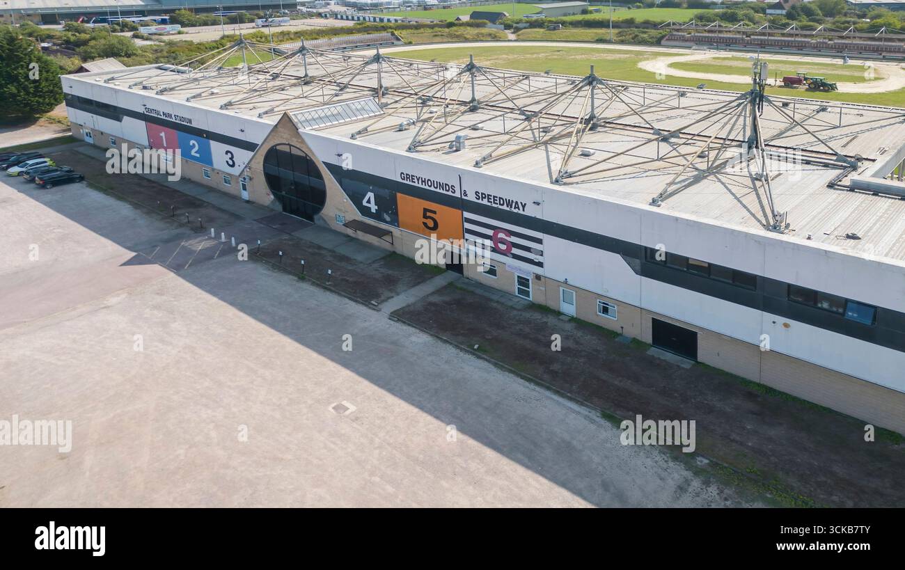 sittingbourne central park stadium is now a greyhound racing circuit ...
