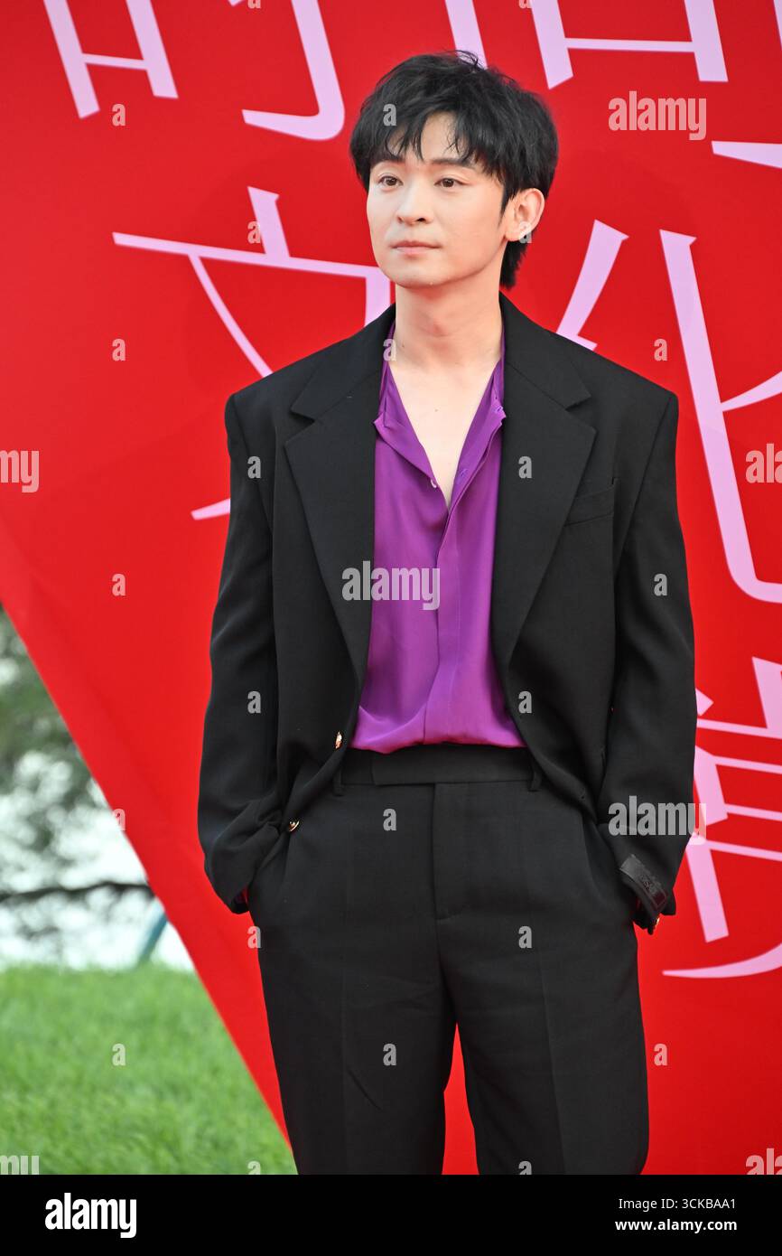 Chinese actor Dong Zijian attends an activity in Beijing, China, 8 ...