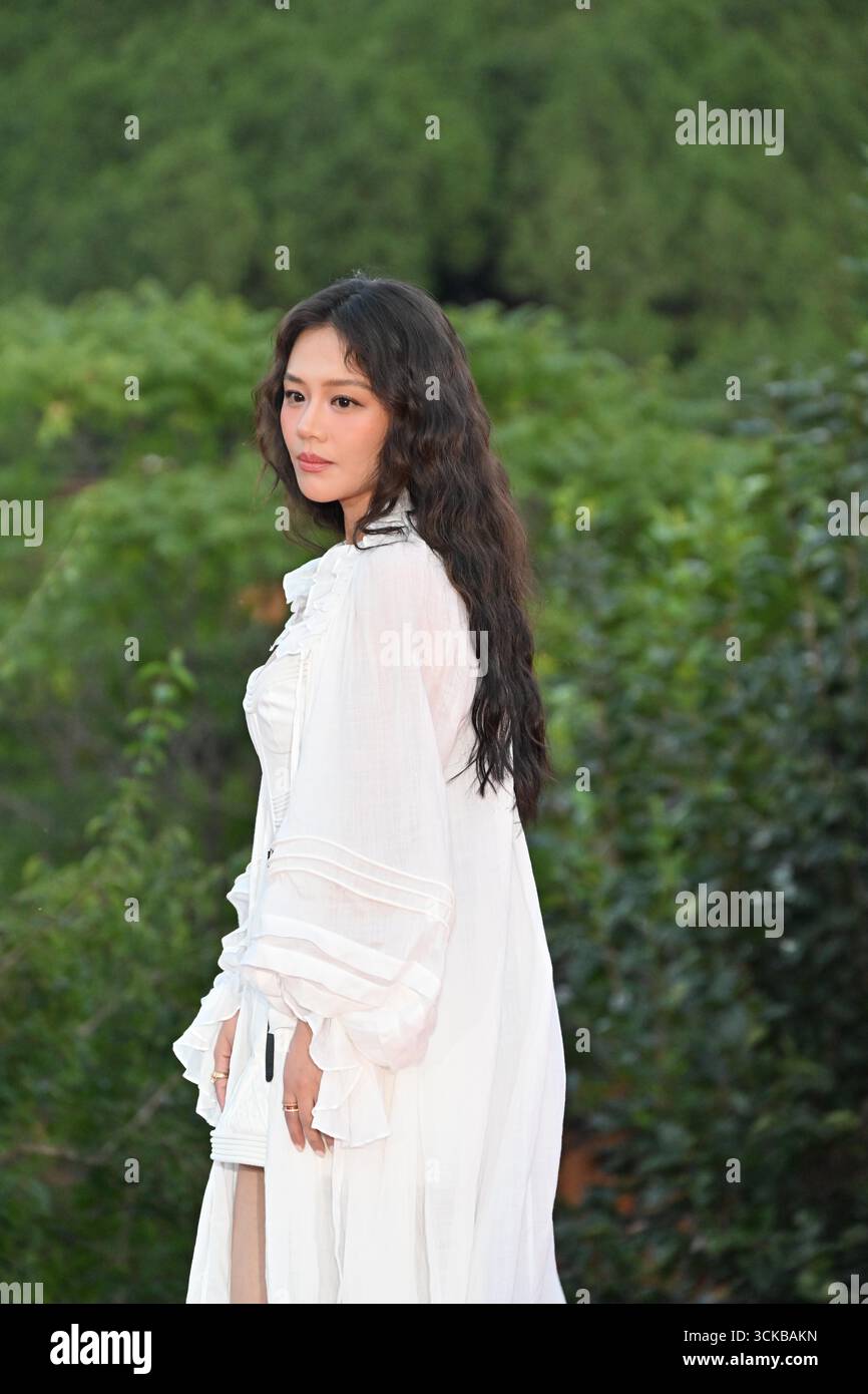 Chinese actress Ma Sichun attends an activity in Beijing, China, 8 ...