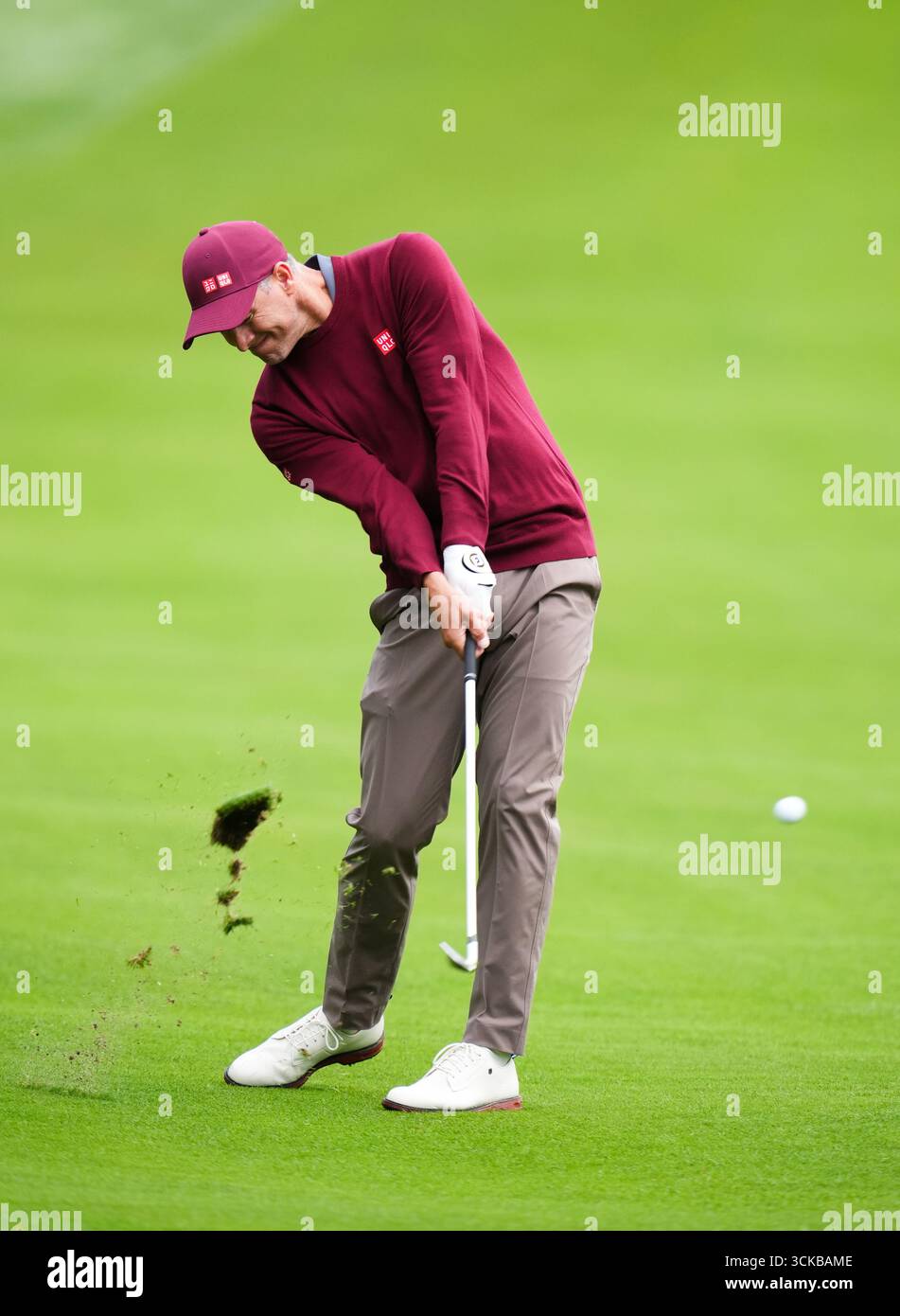 Adam Scott during day one of the 2025 BMW PGA Championship at Wentworth ...