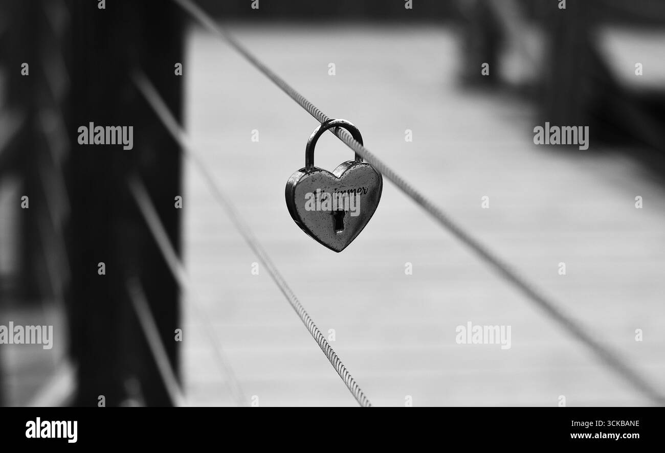 White heart writing love Black and White Stock Photos & Images - Alamy