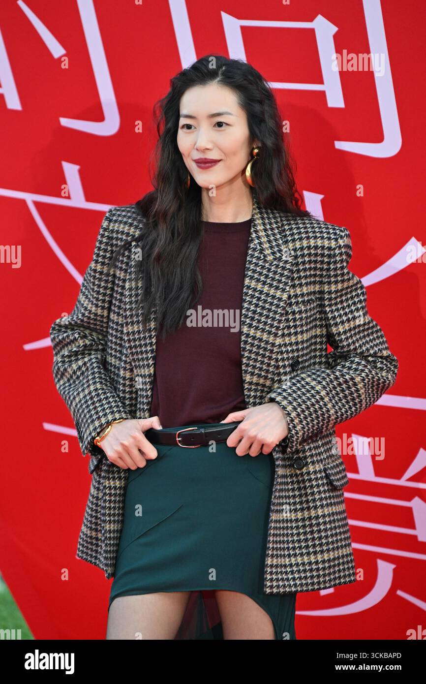 Chinese model Liu Wen attends an activity in Beijing, China, 8 ...