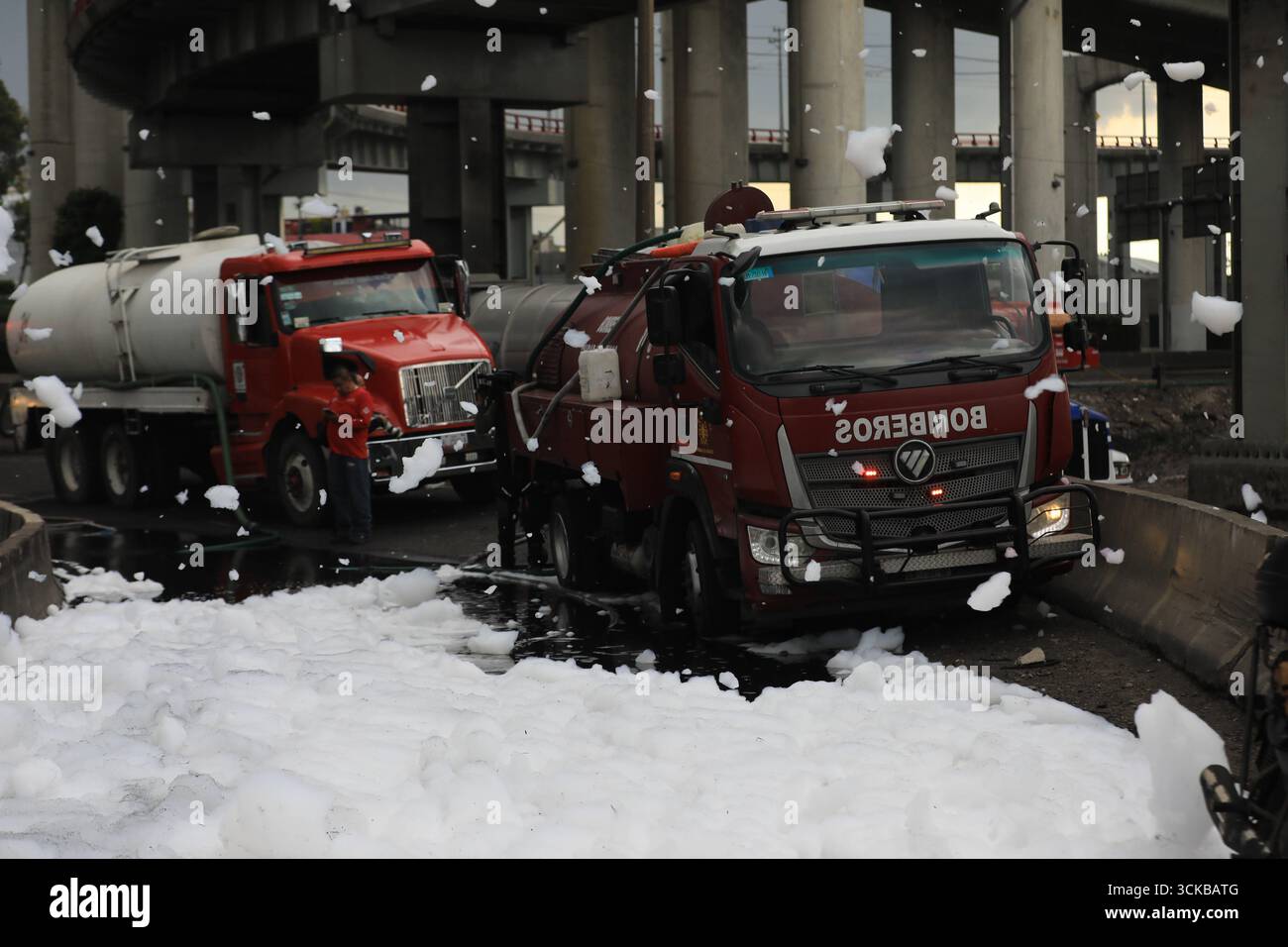 Gas Tanker Explosion Leaves 57 People Injured Firefighters put out the ...
