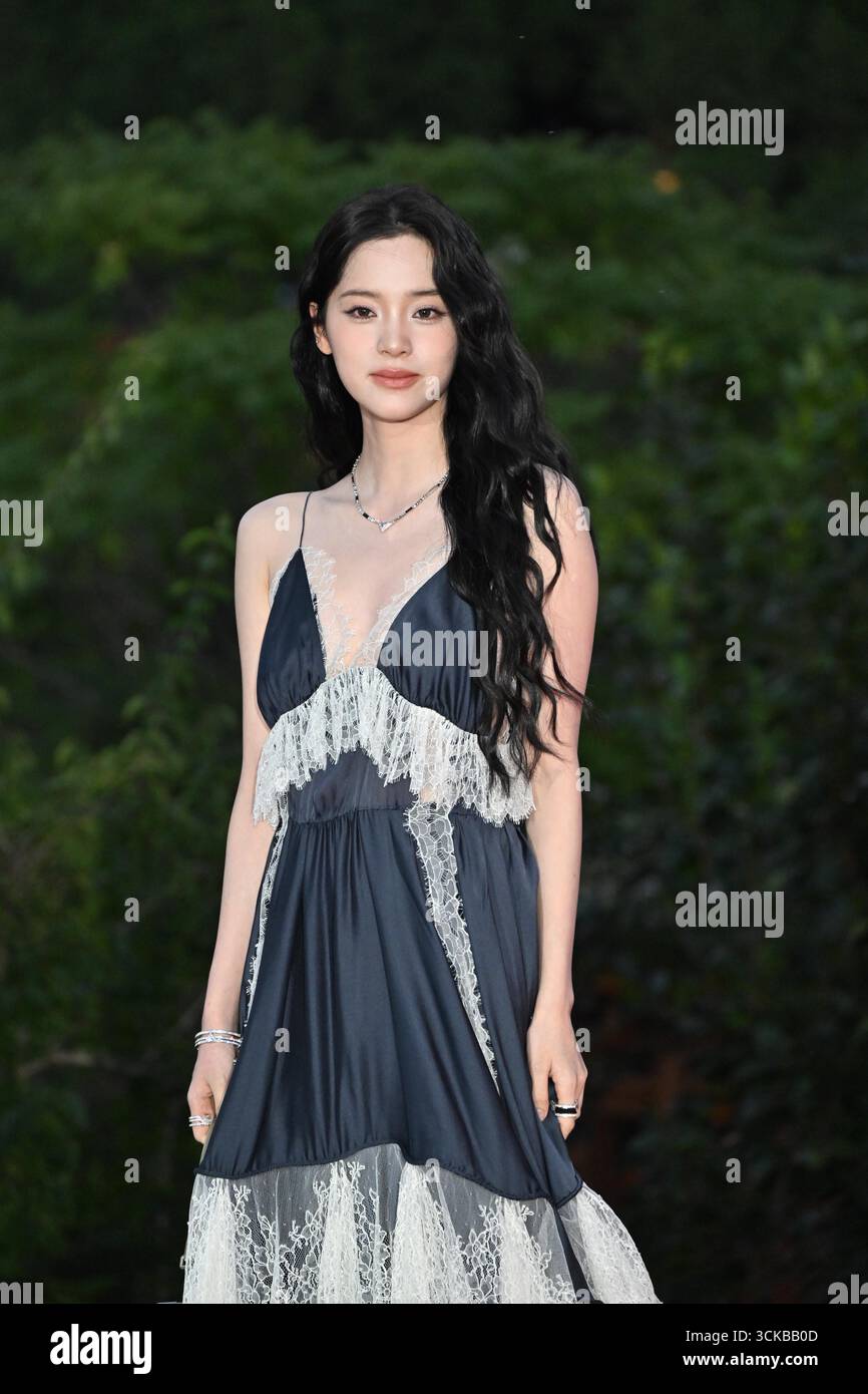 Taiwanese singer, musician and actress Ouyang Nana attends an activity ...