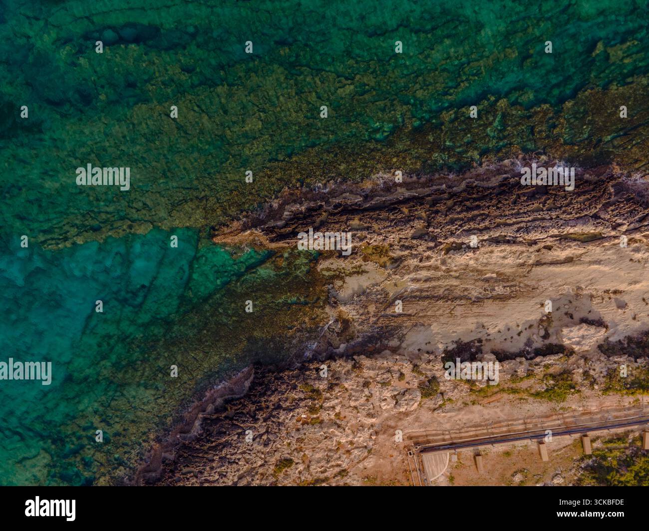 Aerial view reveals coastal cliffs hi-res stock photography and images ...