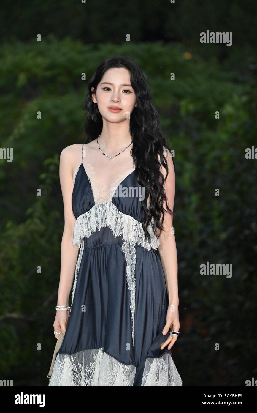 Taiwanese singer, musician and actress Ouyang Nana attends an activity ...