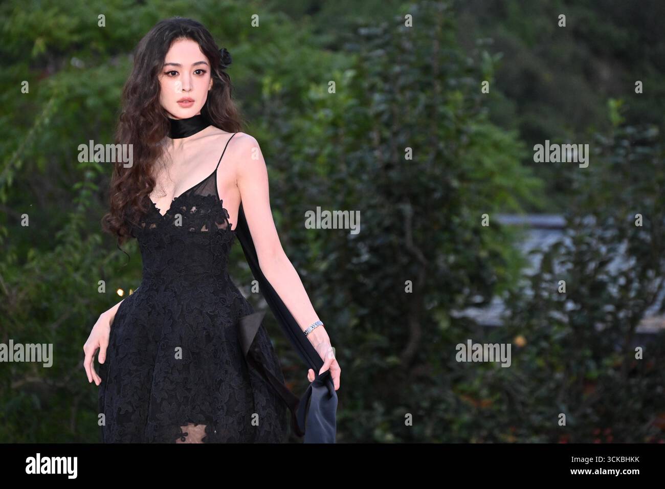 Chinese actress and model Gülnezer Bextiyar attends an activity in ...