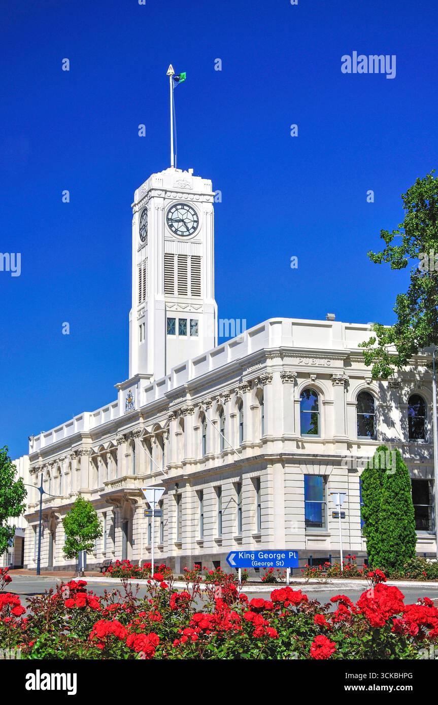Timaru District Council Building clock tower, King George Place, Timaru ...