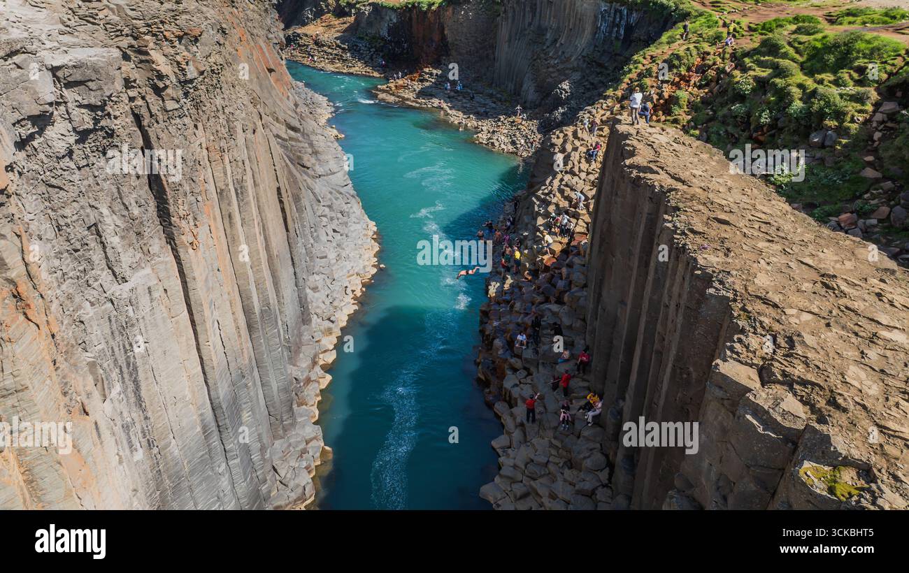 Panorama basalt cliffs towering hi-res stock photography and images - Alamy