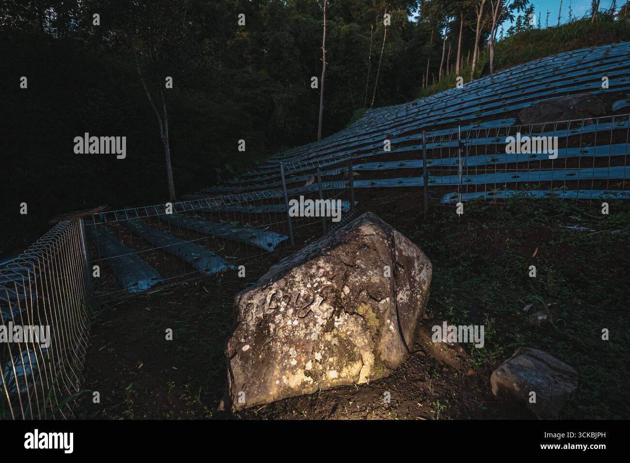 Large rock in dimly hi-res stock photography and images - Alamy