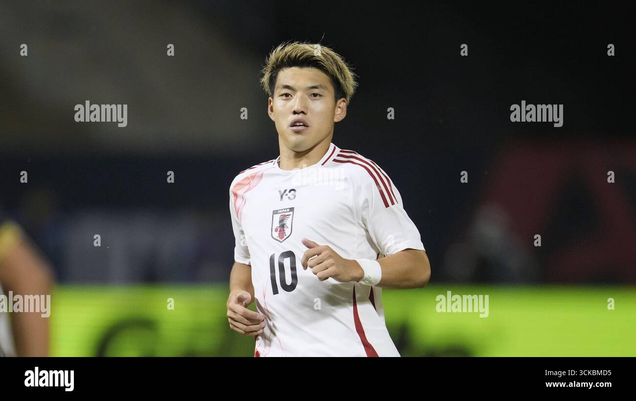 Japan's Ritsu Doan during an international friendly soccer game against ...