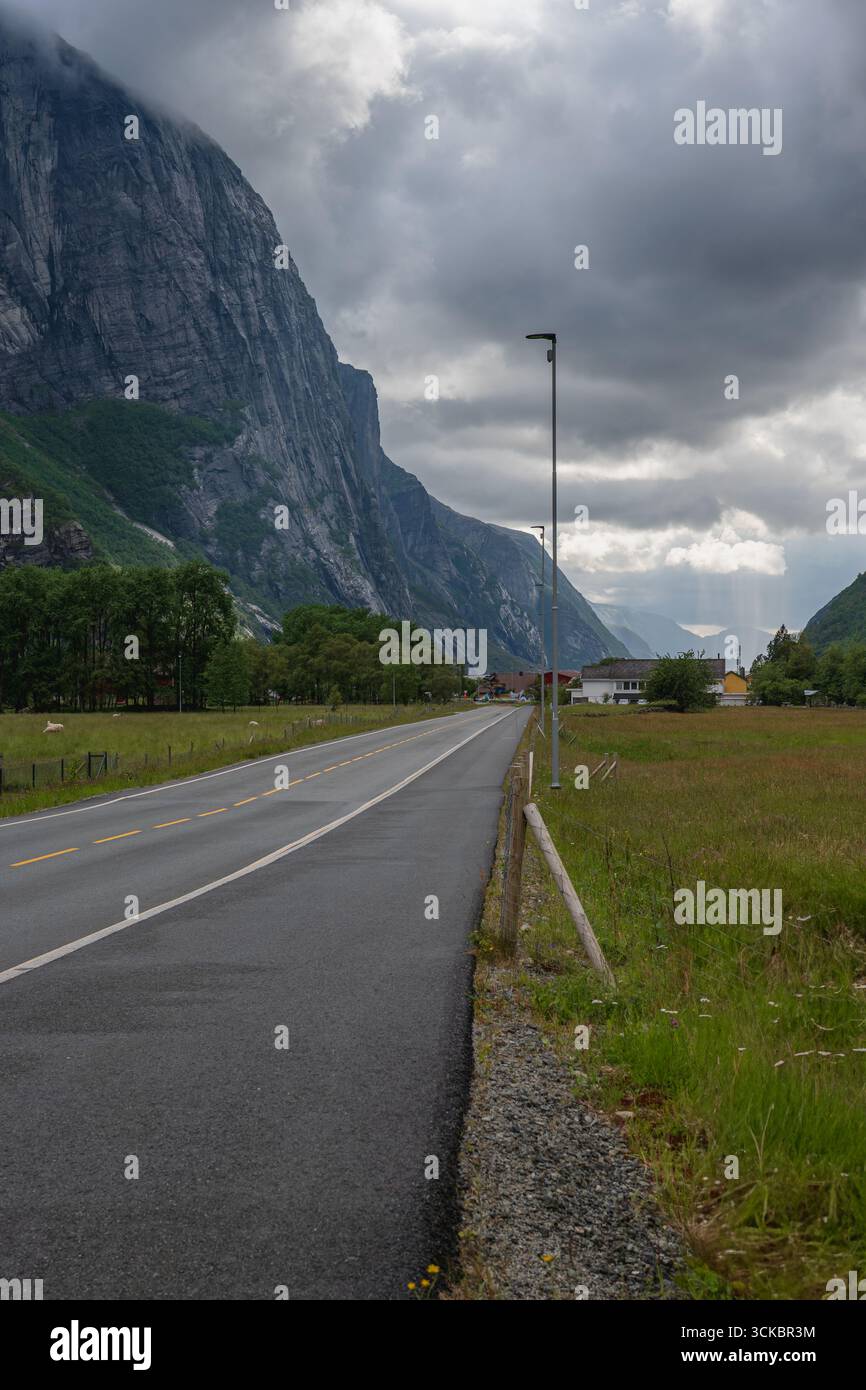 Rugged mountain dominates landscape hi-res stock photography and images ...