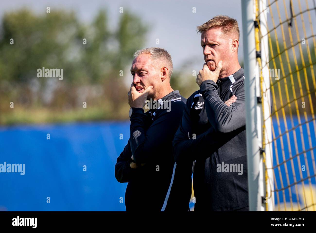 Head coach Steve Cooper and assistant coach Alan Tate, as Superliga ...