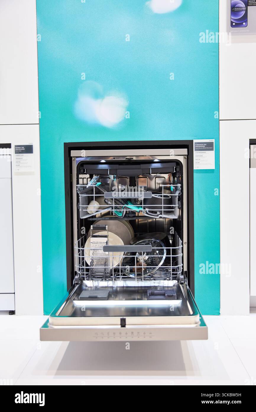 BERLIN, GERMANY - September 7th, 2025: CANDY Dishwasher display at IFA ...