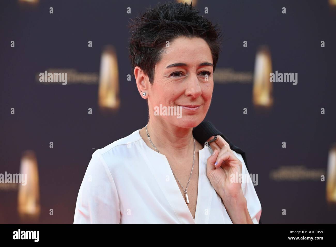 Dunja HAYALI, presenter red carpet, red carpet show, arrival, arrival, award ceremony of the ...