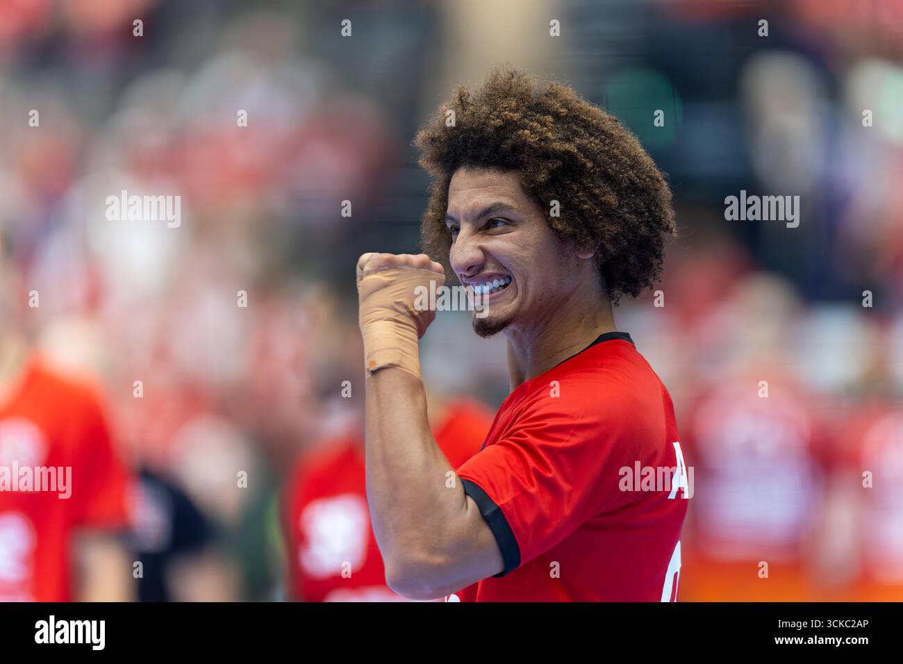 Aalborg, Denmark. 10th, September 2025. Ali Zein (90) of One Veszprem ...