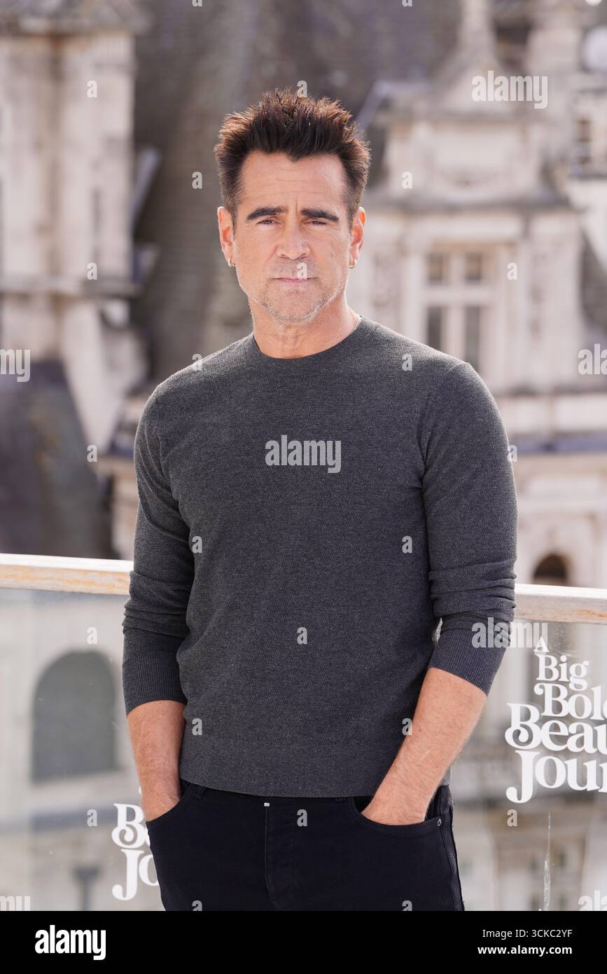 Colin Farrell during a photocall for A Big Bold Beautiful Journey, at ...