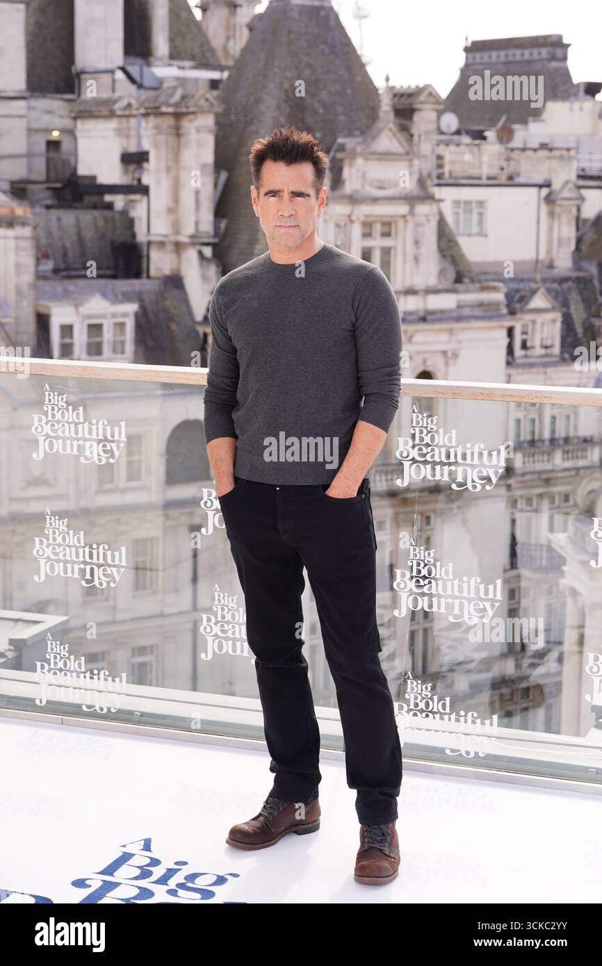 Colin Farrell during a photocall for A Big Bold Beautiful Journey, at ...