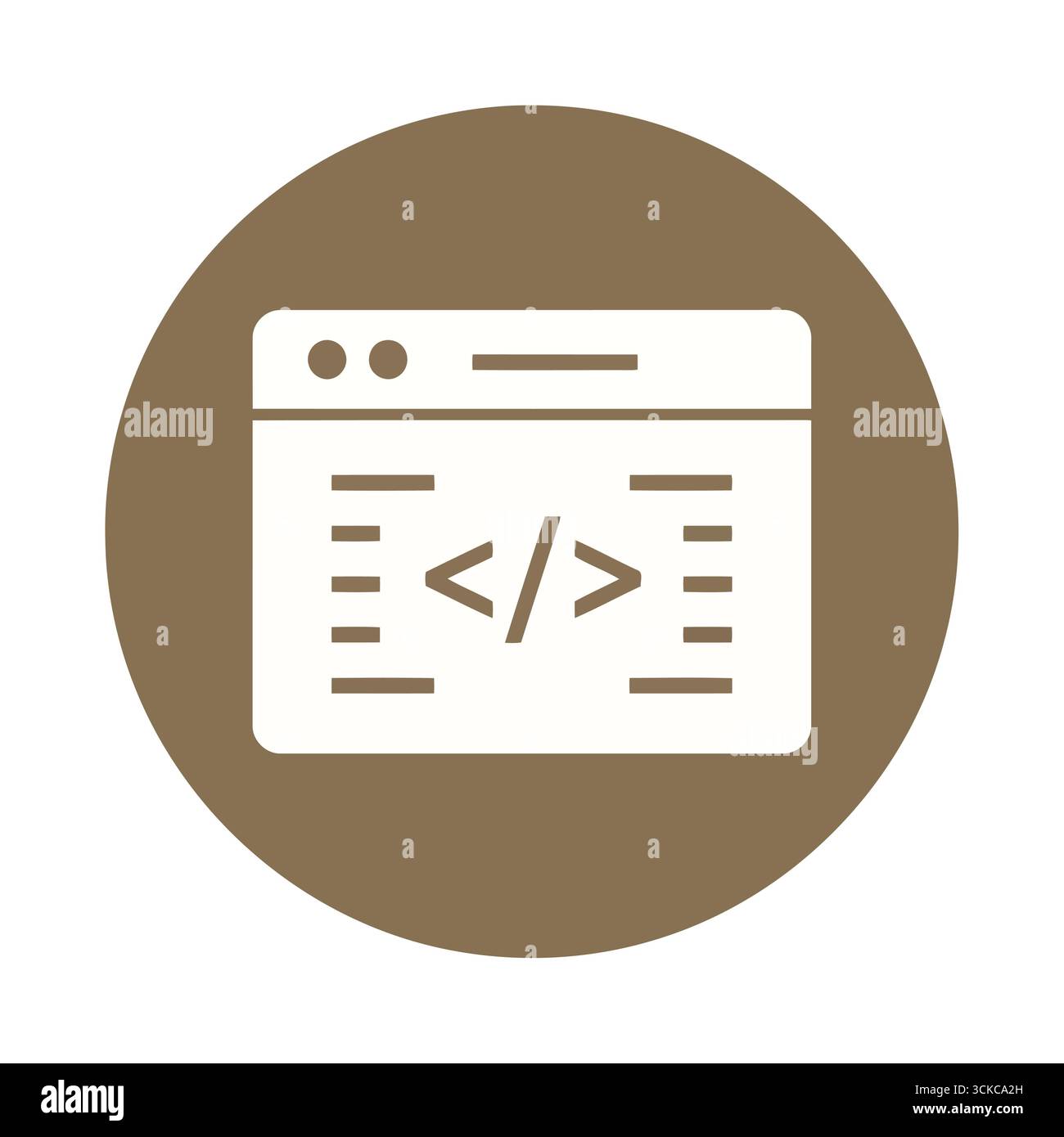 Vector art coding icon Cut Out Stock Images & Pictures - Alamy