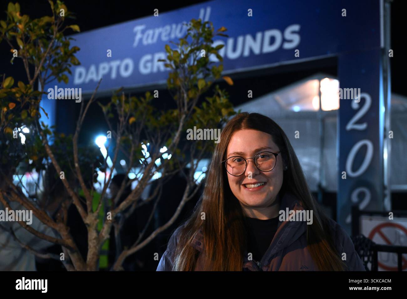 Caroline Dyball attends the iconic Dapto Greyhound Races also known as ...