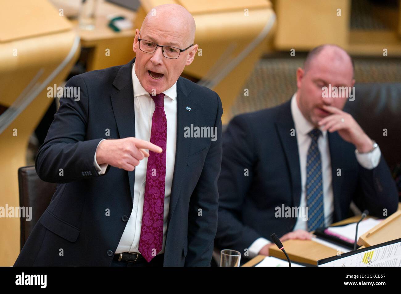 First Minister of Scotland John Swinney during First Minister's ...