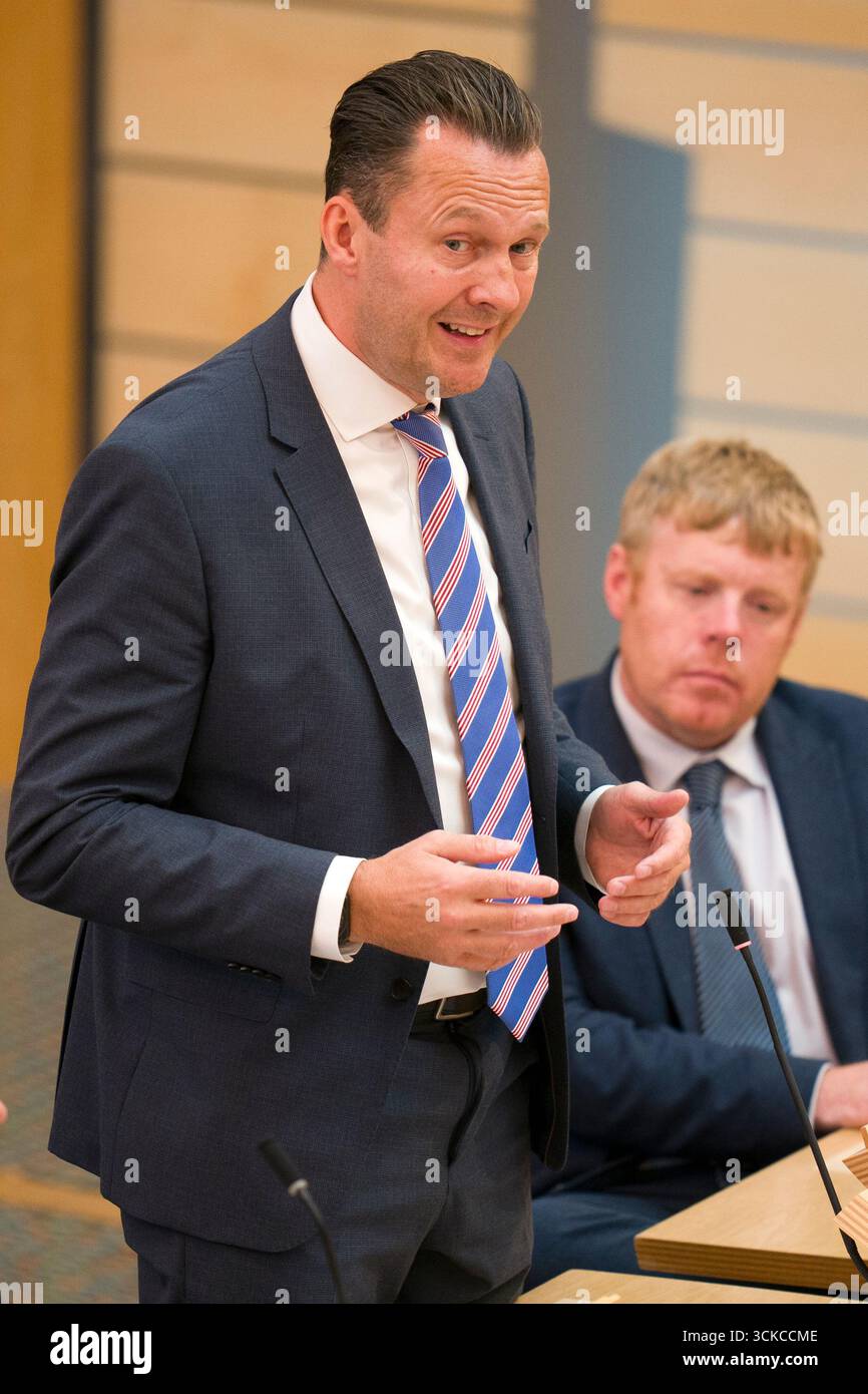 Scottish Conservative leader Russell Findlay during First Minister's ...