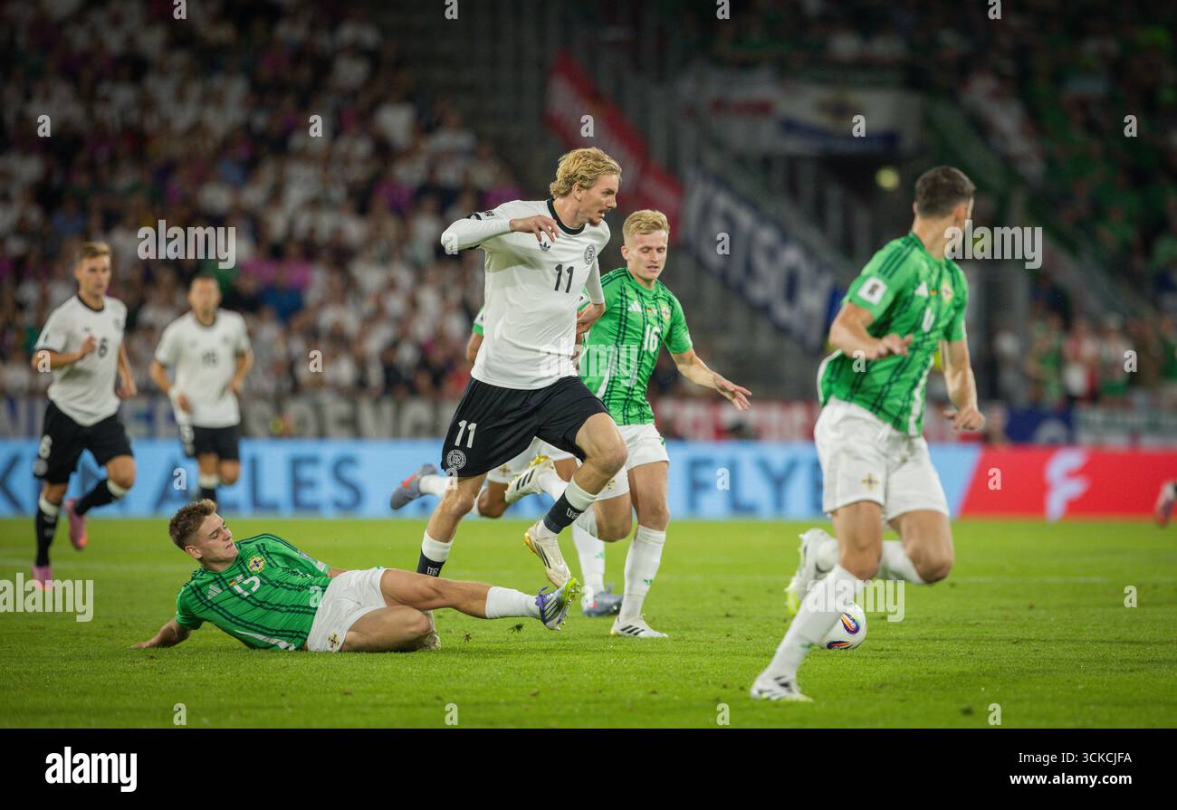 Cologne, Germany. 07th Sep 2025. Nick Woltemade (DFB) Justin Devenny ...