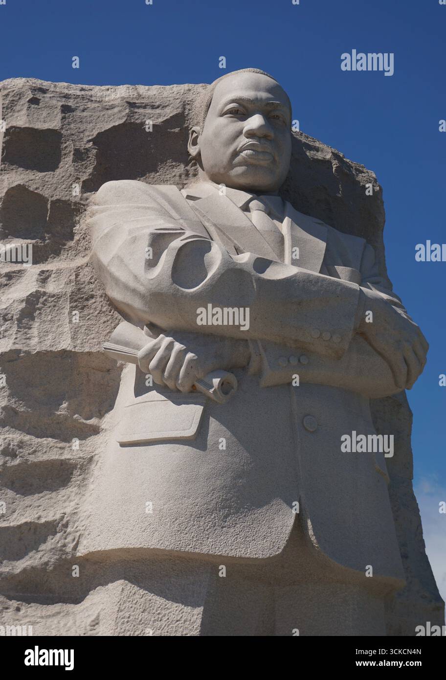 Vertical close up of the iconic MLK statue at the landmark Martin ...