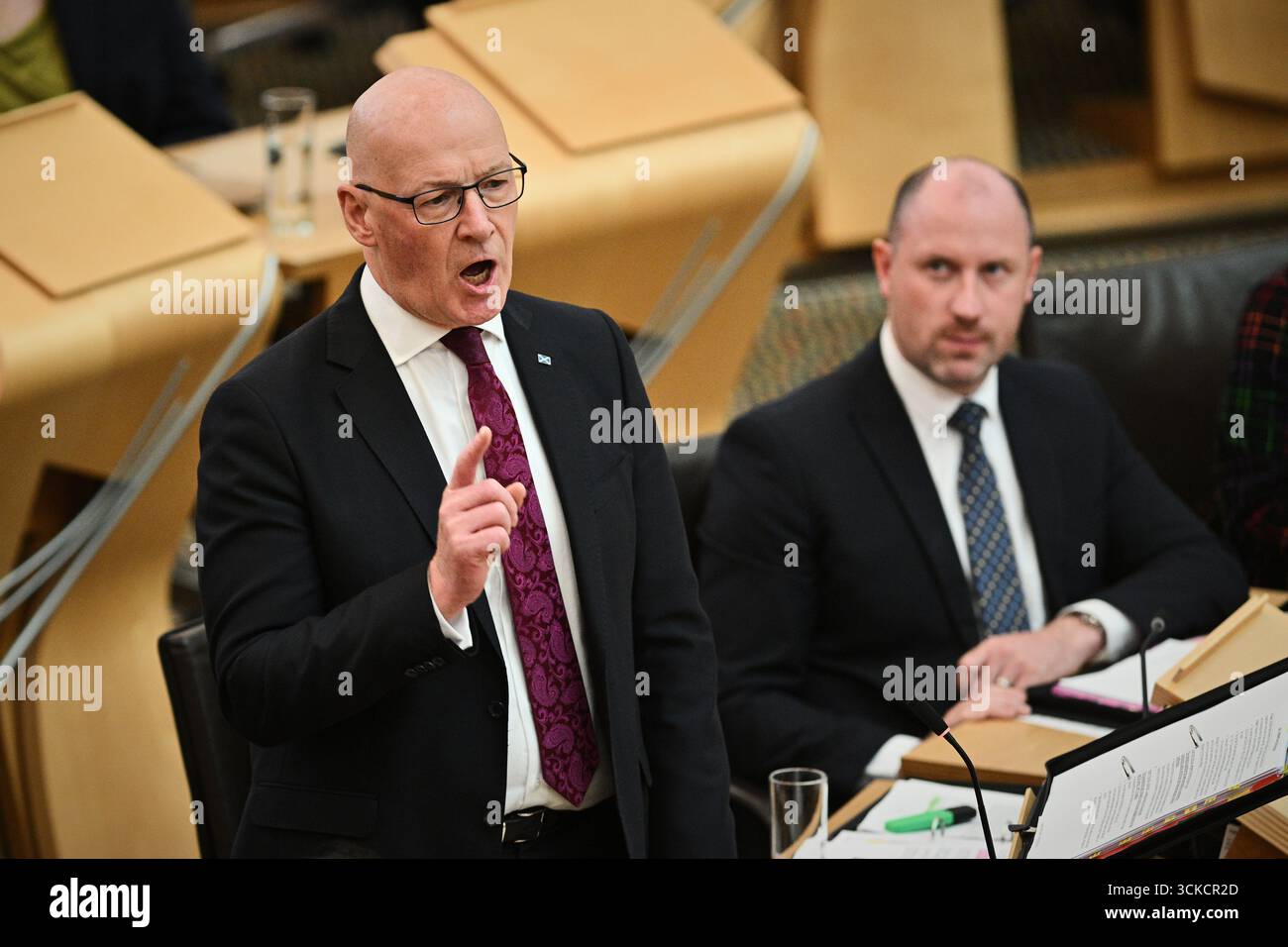 Edinburgh Scotland, UK 11 September 2025. First Minister John Swinney ...
