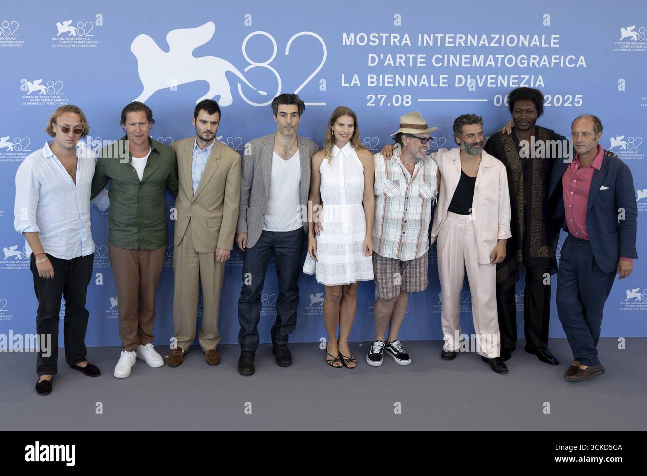 Venice, Italy - 3 September 2025: Louis Cancelmi, Vito Schnabel, Benjamin Clementine, Louise ...