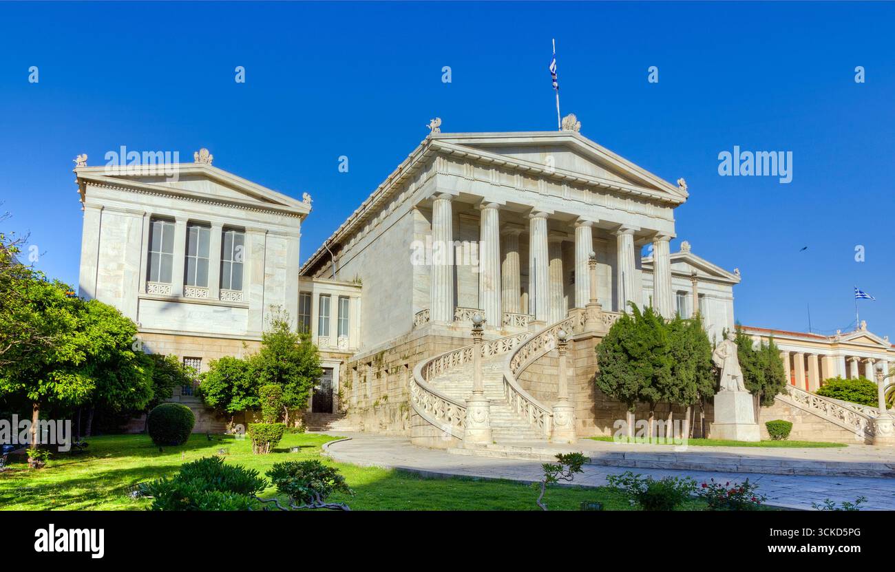 National library in athens hi-res stock photography and images - Alamy