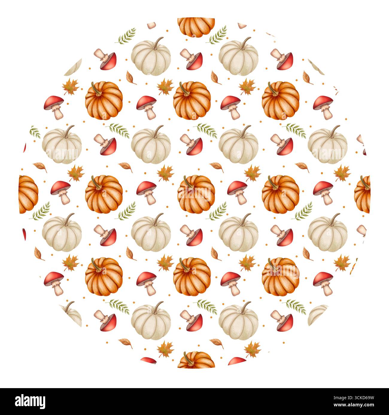 Thanksgiving autumnal seamless pattern Cut Out Stock Images & Pictures ...