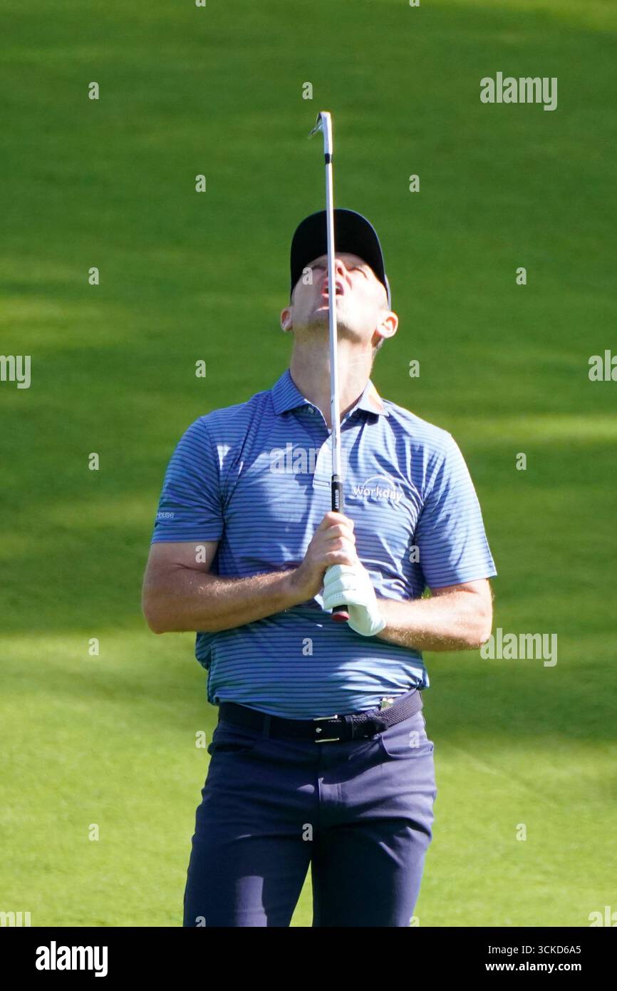 Justin Rose In action on the 1st day at The BMW PGA, Wentworth (West ...
